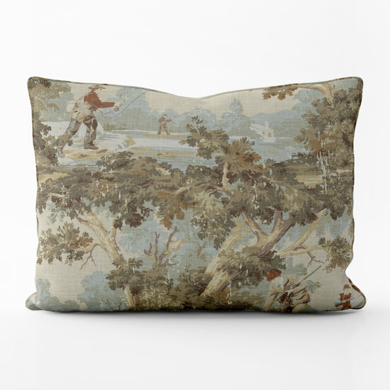 Decorative Pillows in Avondale Vintage Sportsman Toile – Carolina Linens